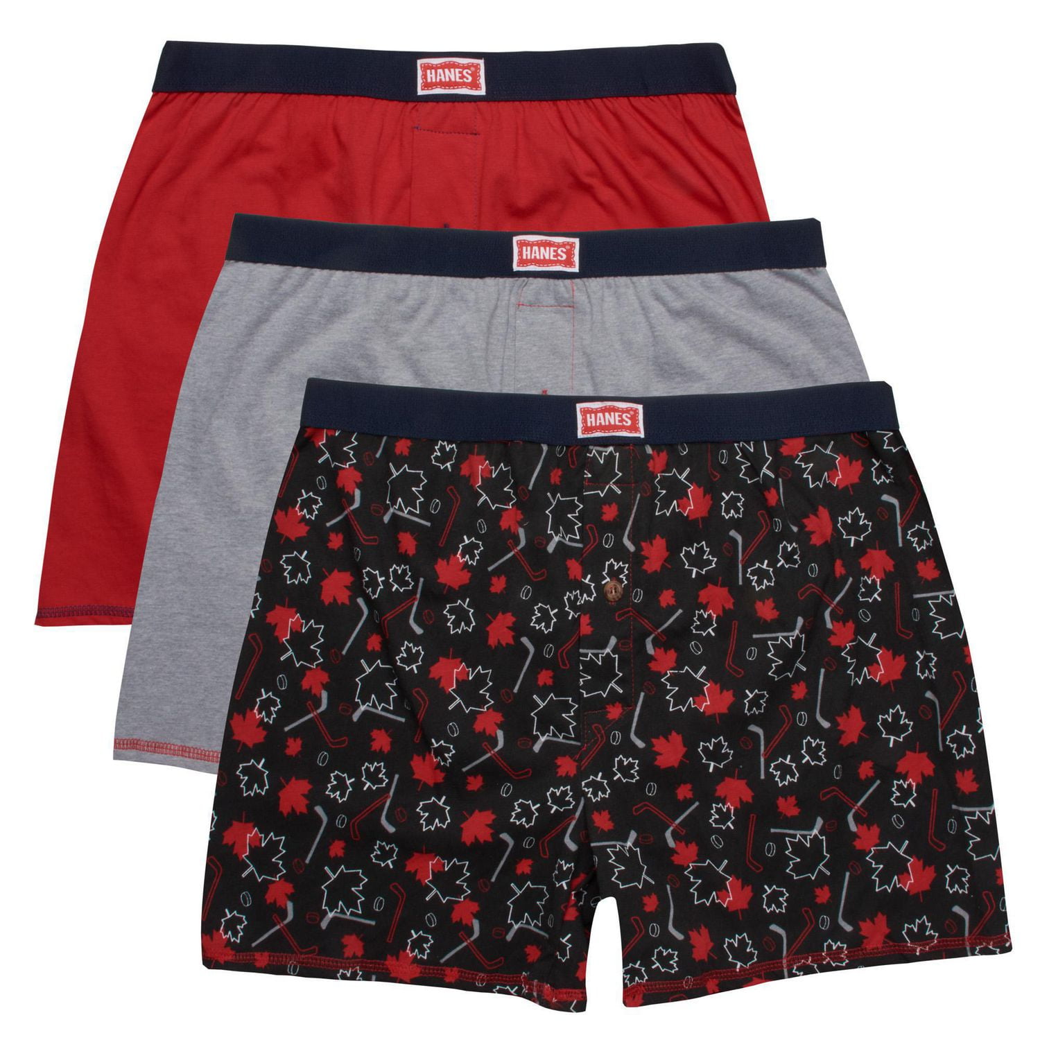 Hanes Heritage Red & White Collection Men's P3 Knit Boxers | Walmart Canada