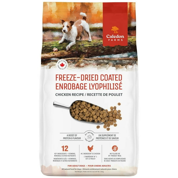 Caledon Farms Freeze-Dried Coated Chicken Recipe Premium Dry Dog Food 1 ...
