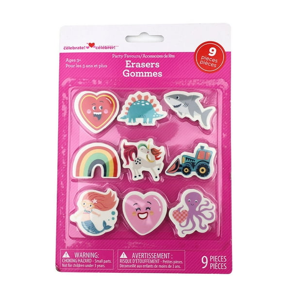 9 ASSORTED ERASERS - Walmart.ca