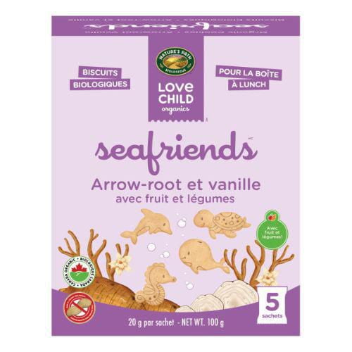 Love Child Organics Sea Friends Arrowroot Vanilla 5ct Snack Pack ...