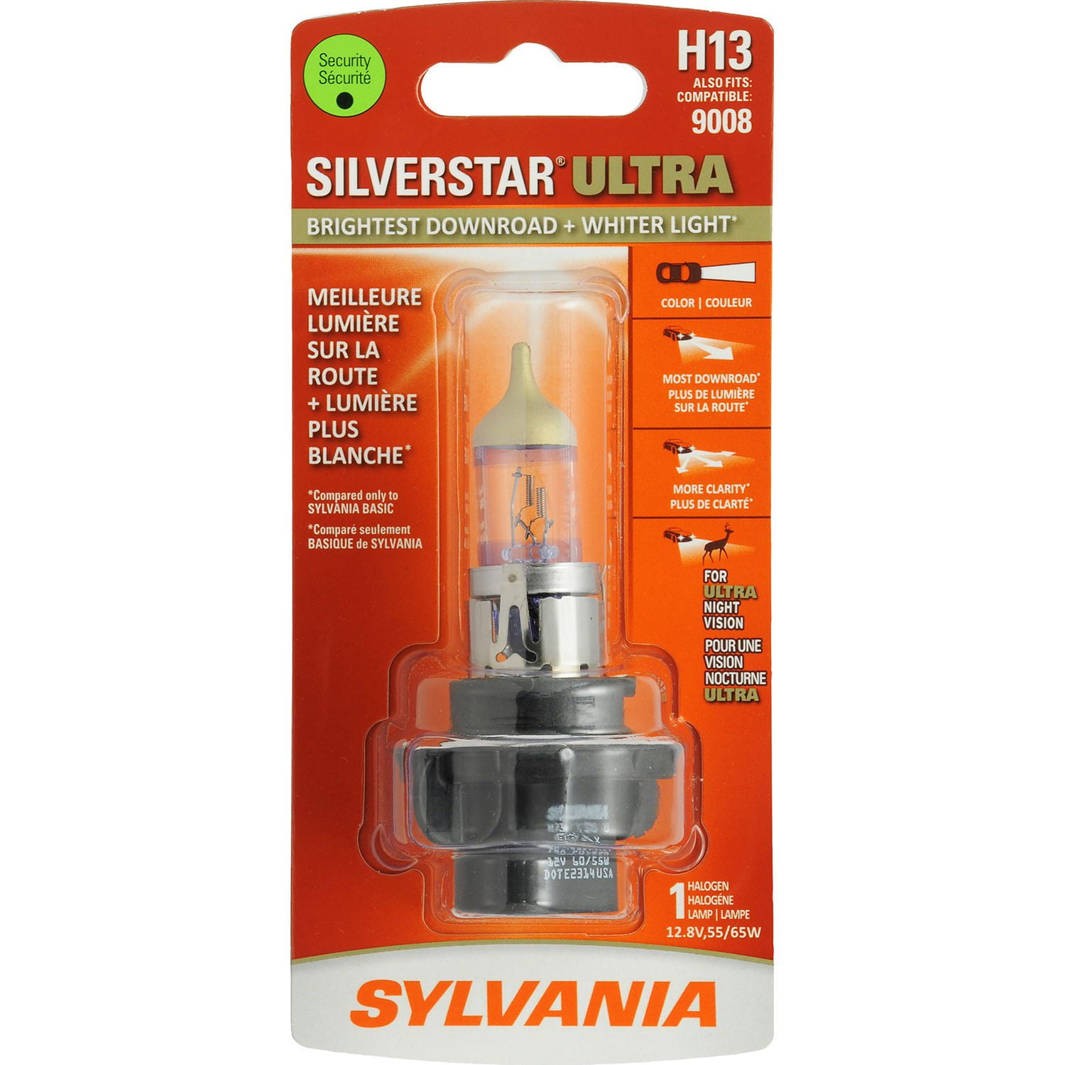 SYLVANIA H13 SilverStar ULTRA Halogen Headlight | Walmart Canada