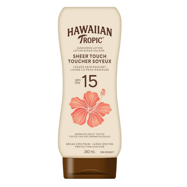 Lotion écran solaire Toucher soyeux à FPS 15 de Hawaiian Tropic 240 ml - Walmart.ca