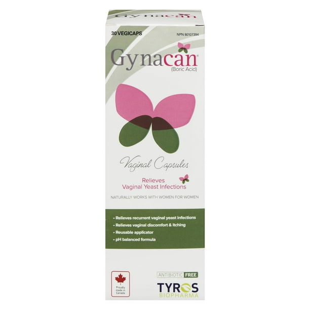 GYNACAN VAGINAL CAPSULES 30CT, Relieves Yeast Infection! - Walmart.ca