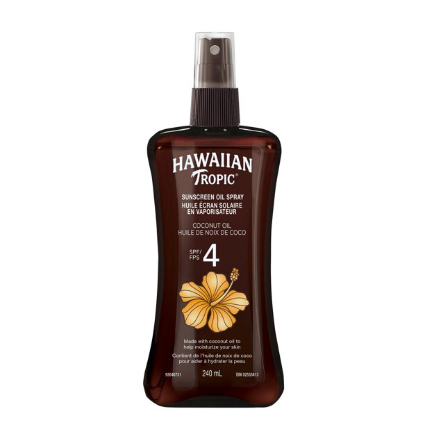 Hawaiian Tropic® Sunscreen Oil Pump Spray, SPF 4, 240ml - Walmart.ca