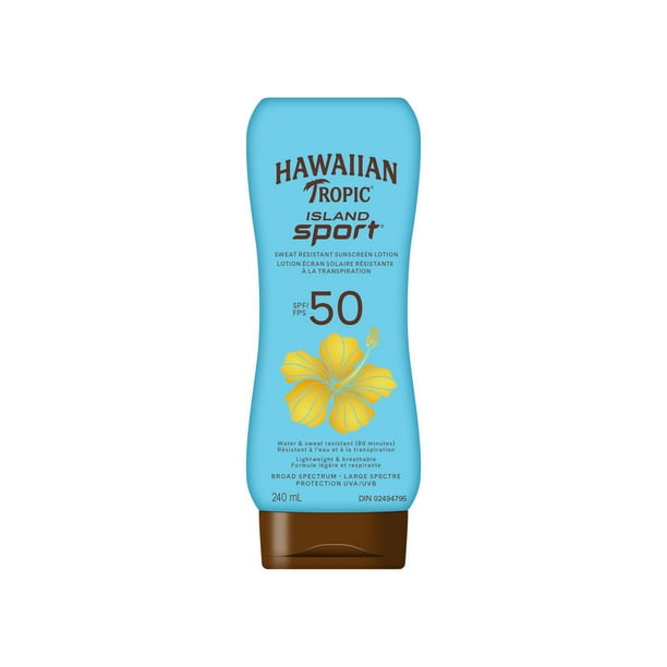 Lotion écran solaire Island Sport de marque Hawaiian Tropic, FPS 50 240 mL - Walmart.ca