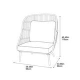 Better Homes & Gardens Tarren Patio Outdoor Statement Chair - Black - Walmart.ca