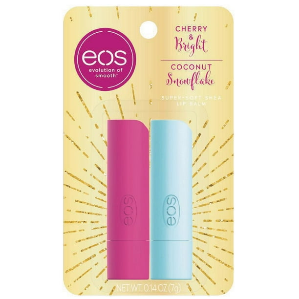 EOS Holiday 2019 Limited Edition Lip Balm Stick 2 Pack - Cherry ...