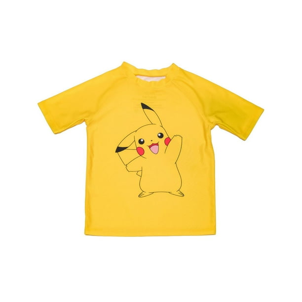 Pokemon Boys Pika Here Rash Guard à manches courtes - Walmart.ca