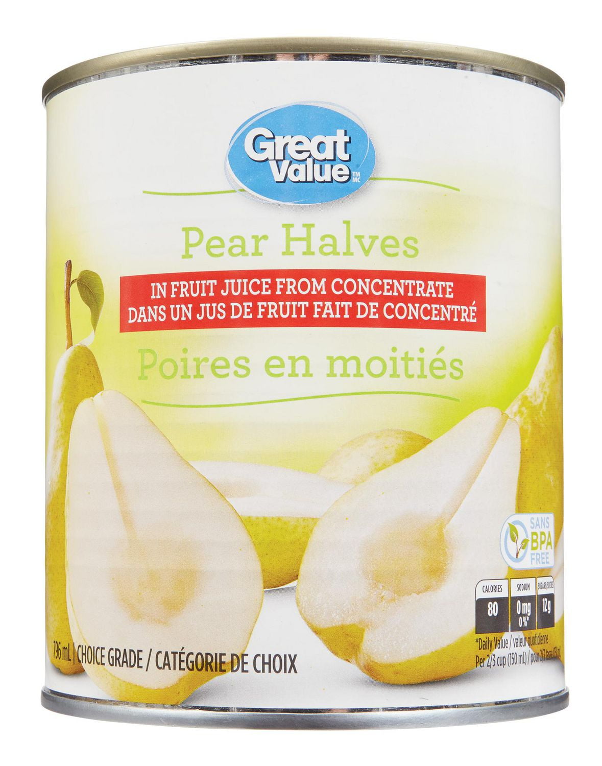 Great Value Pear Halves | Walmart Canada