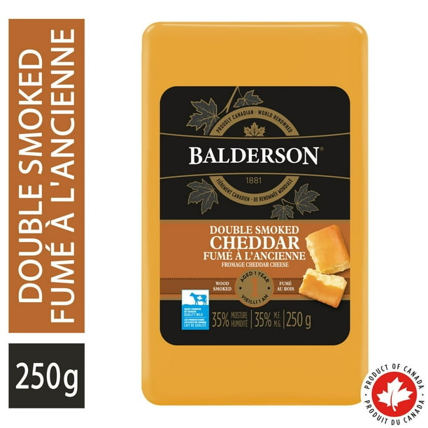 Balderson Double Smoked Cheddar Cheese, 250g - Walmart.ca