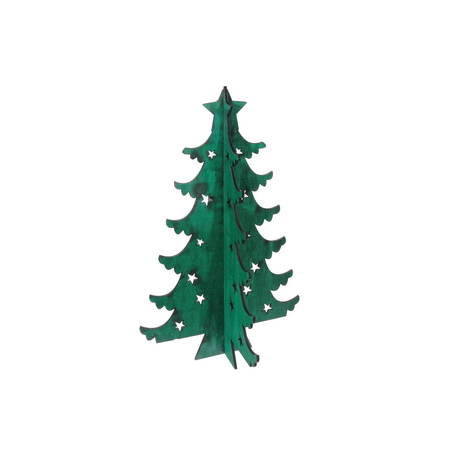 3D Wooden Green Christmas Tree Stand | Walmart Canada