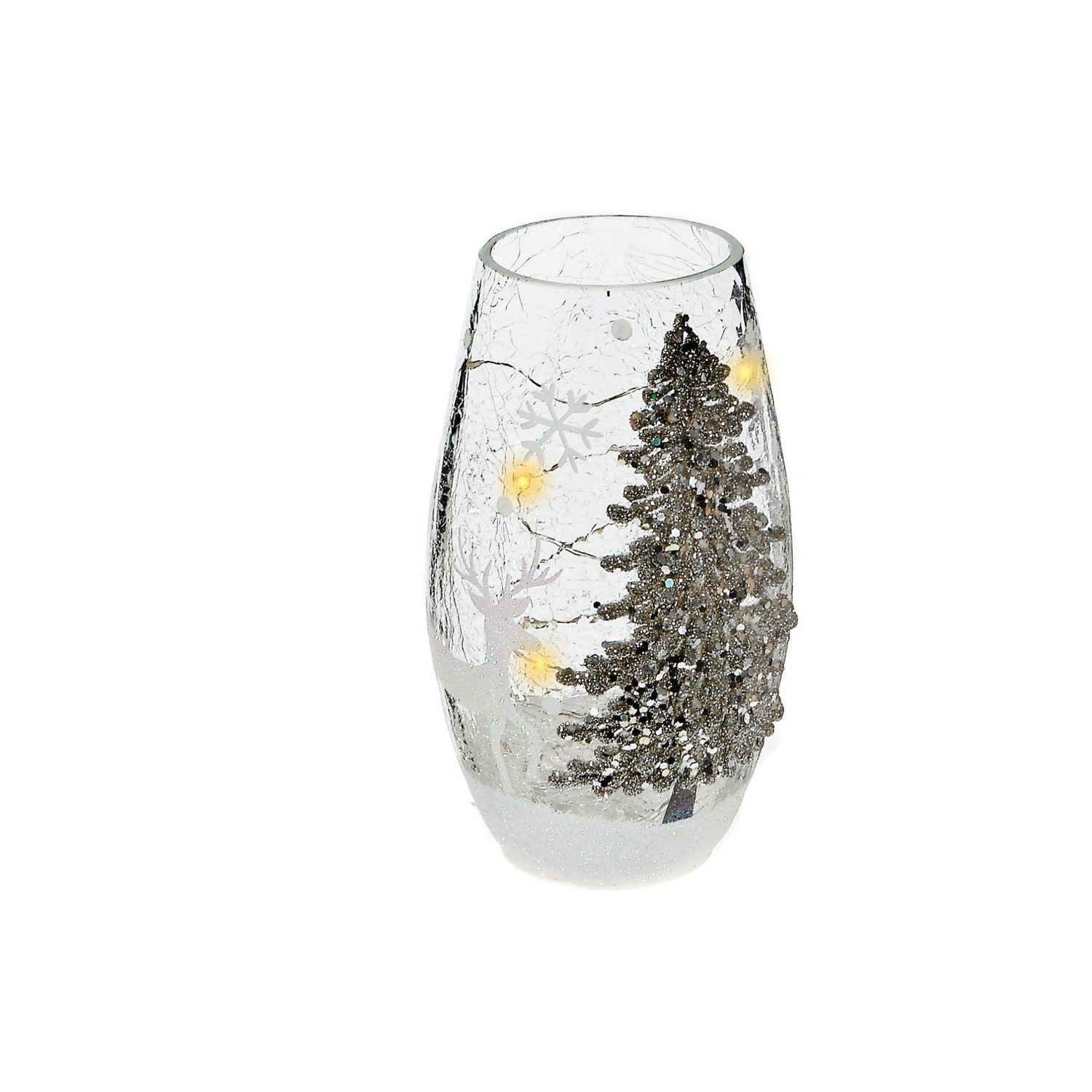 Click here for Ih Casa Décor Shimmery Tree Oblong Glass Decor Wit... prices