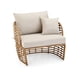 HOMETRENDS Dune Patio Cuddle Chair & Ottoman - Taupe - Walmart.ca
