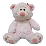 Kid Connection Pink Cuddly Teddy Bear Plush, 18" Plush Teddy, ages 3 ...