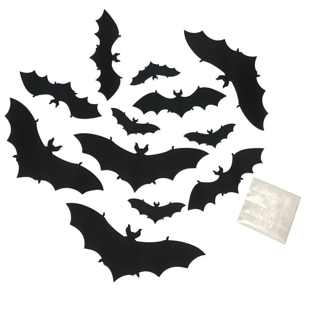 Black Halloween Bat Stickers, Black Bat Stickers - Walmart.ca