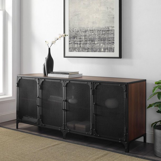 Manor Park Industrial Mesh TV Stand for TV's up to 66"- Multiple ...