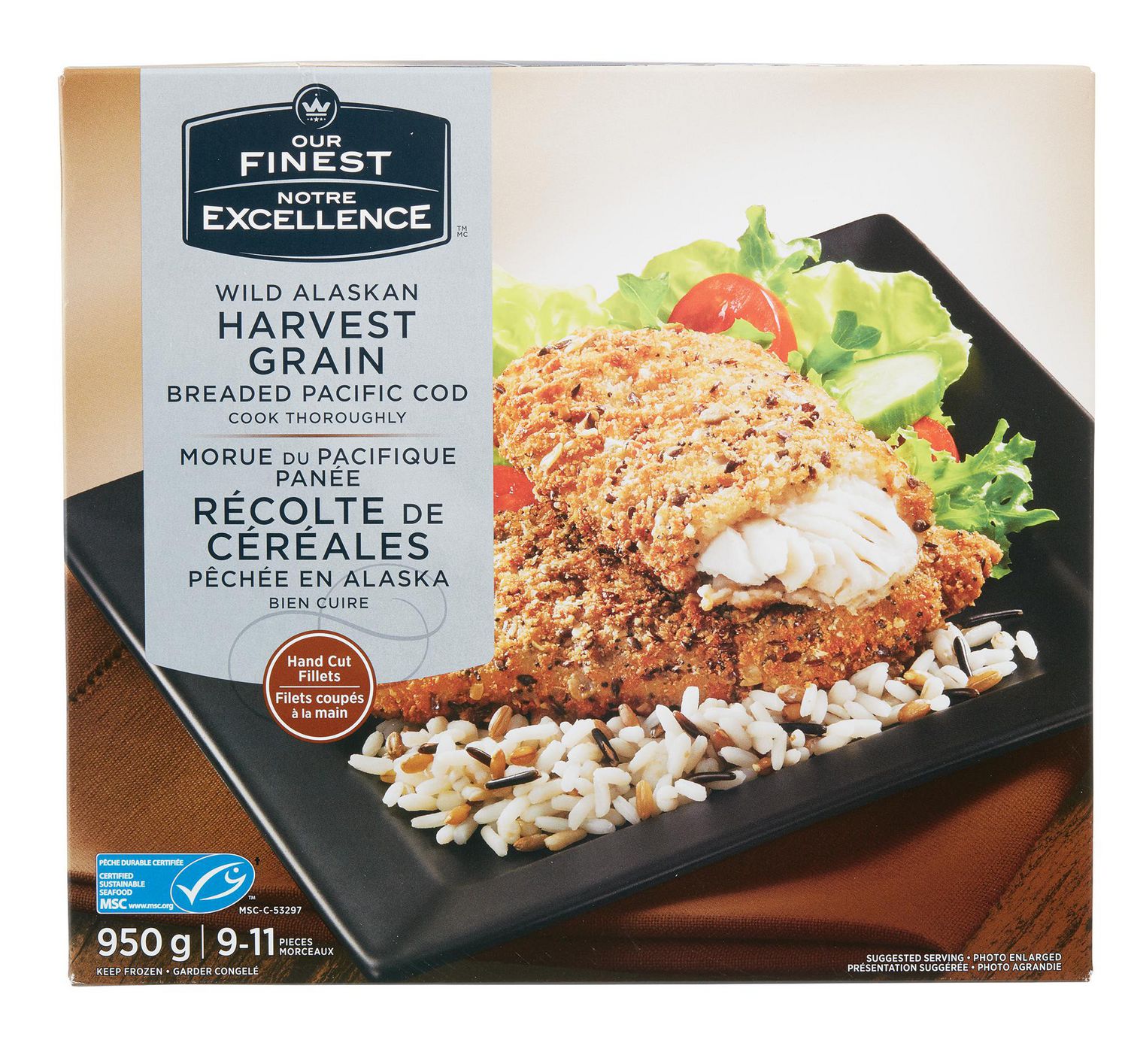 Our Finest Wild Alaskan Harvest Grain Breaded Pacific Cod | Walmart Canada