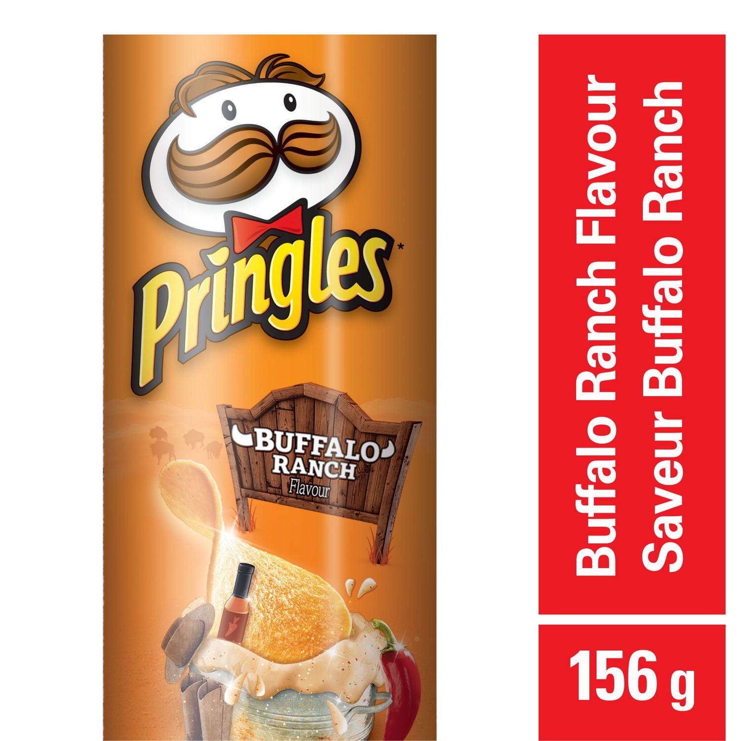 Pringles Buffalo Ranch Potato Chips 156 G | Walmart Canada