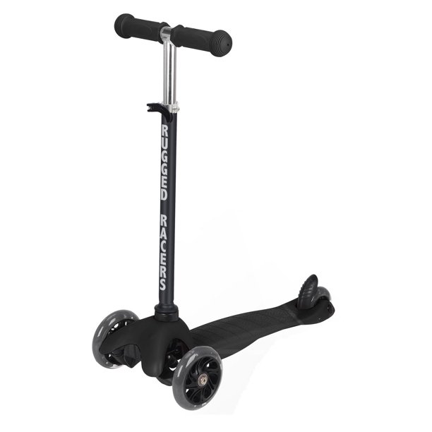 Rugged Racer Mini 3-Wheel Scooter With LED Lights in Black - Walmart.ca