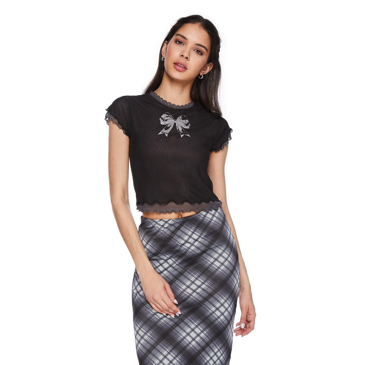 Click here for No Boundaries Womens Mesh Tee L prices