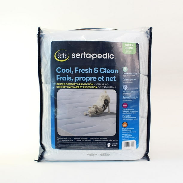 Serta Fresh Mattress Pad, Cool, Fresh and Clean - Walmart.ca