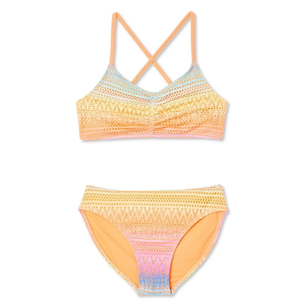 George Girls' Crochet Swim 2-Piece Set - Walmart.ca
