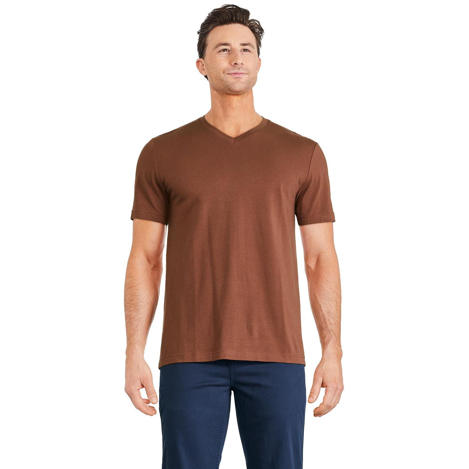 Click here for George Mens Stretch V-Neckline Tee L prices