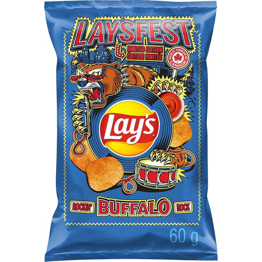 Click here for Lays Rockin Buffalo Flavoured Potato Chips  60 G. prices