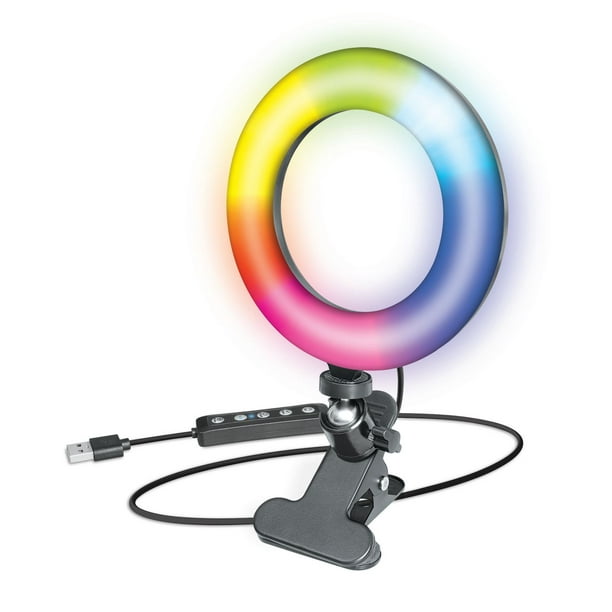 Bower 6" WHITE/RGB CLIP-ON RING LIGHT - WSC-CLPRGB6, 6" CLIP-ON RING ...