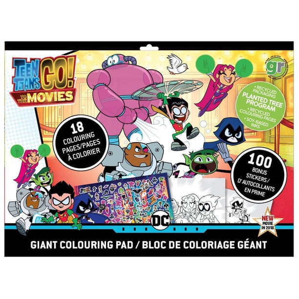 Teen Titan Go! Giant Coloring Pad with Sticker - Walmart.ca