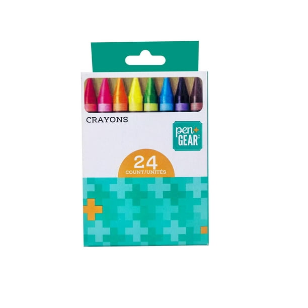 PEN+GEAR 24CT Crayons Packed in Window Paper Box, PEN+GEAR 24CT CRAYONS ...