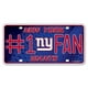 NFL New York Giants Metal License Plate - Walmart.ca