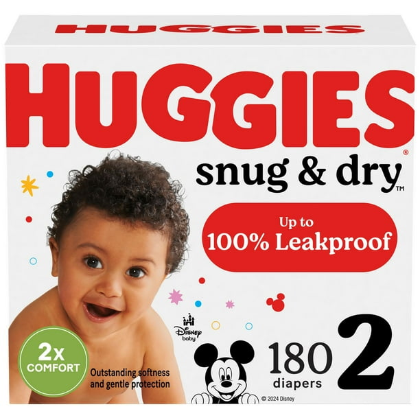 HUGGIES Snug & Dry Diapers, Mega Colossal Pack, Sizes: 1-7, Sizes: 1-7 ...