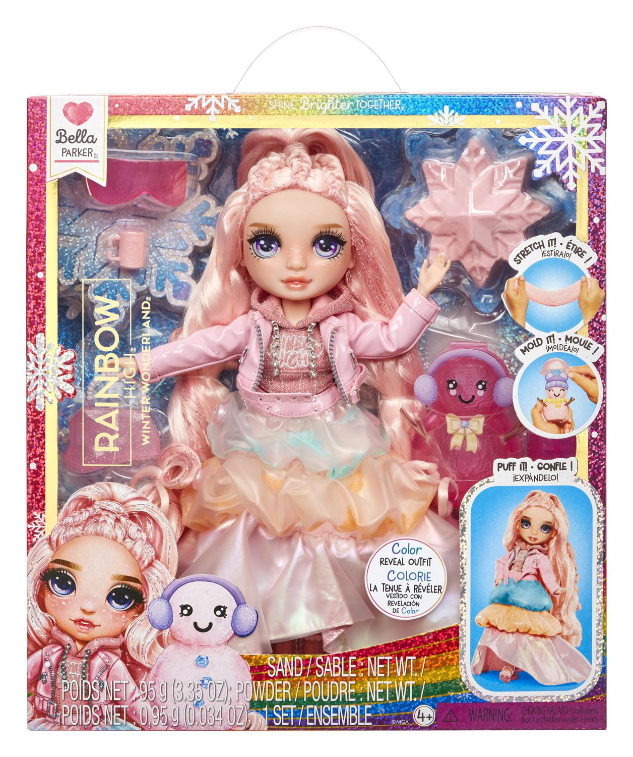 Rainbow High Winter Wonderland Bella Pink 11 Fashion Doll Walmart