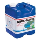 Aqua-Tainer 26 L Container, Space saving rectangular design for easy ...