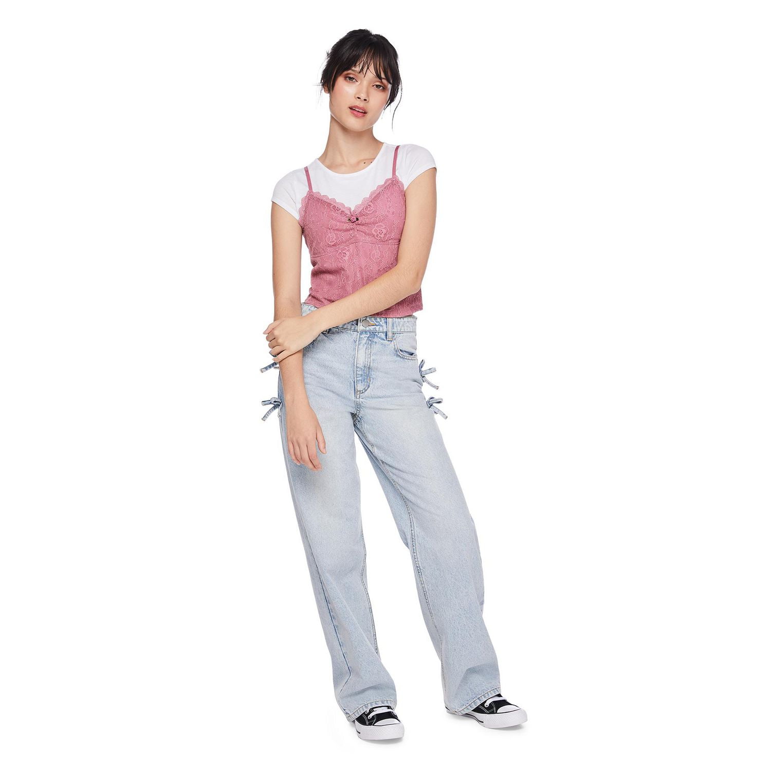 Click here for My Sisters Closet Girls 2 Piece Corset Lace Cami T... prices