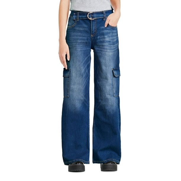Justice Girls' Denim Cargo Jean, Sizes 6-16 - Walmart.ca
