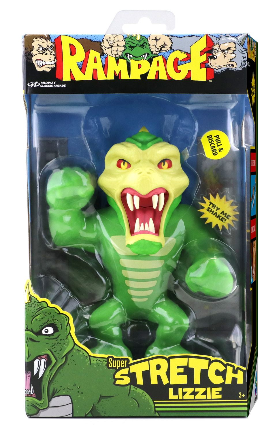 Grumblies Warner Bros Rampage Super Stretch Lizzie Action Figure ...