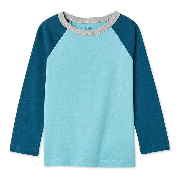 George Toddler Boys' Colour Block Raglan Tee - Walmart.ca