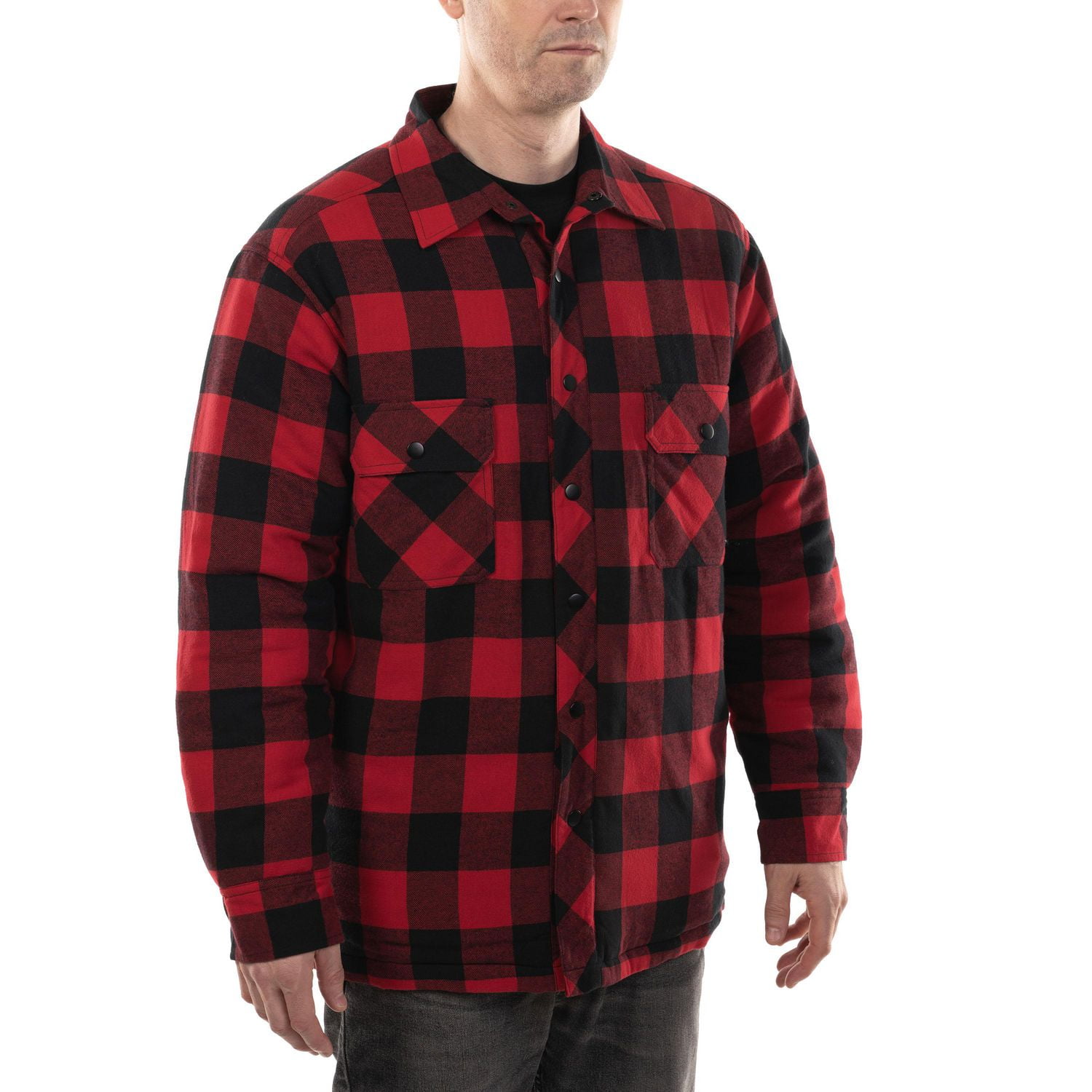 Click here for Workload Forcefield Plaid Quilt-Lined Flannel Shir... prices
