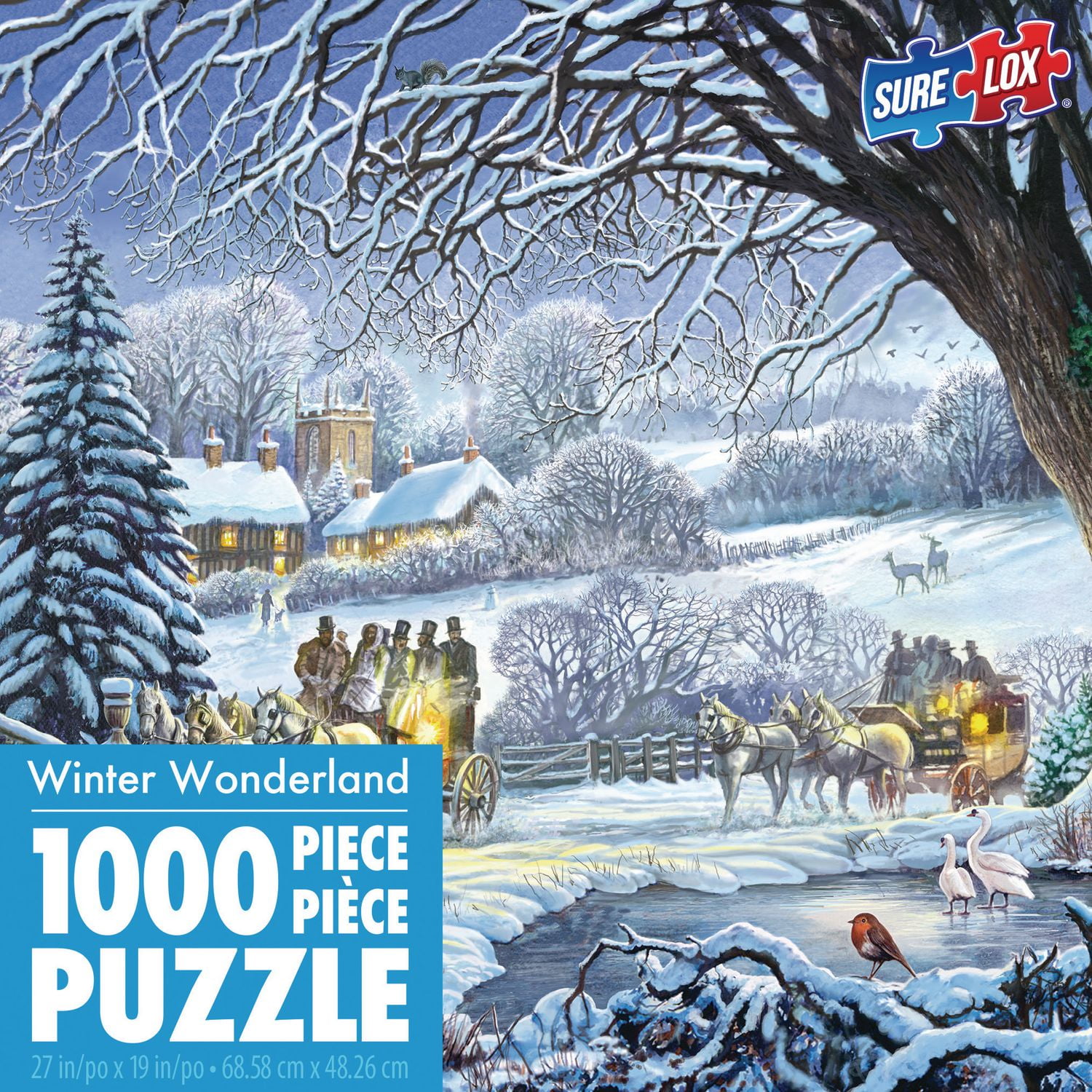 Sure-Lox 1000 Pc Winter Wonderland ™ Winter Coaches Puzzle | Walmart Canada
