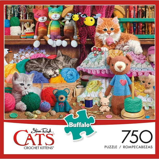 Buffalo Games Cats Series Crochet Kittens 750 Piece Jigsaw Puzzle ...