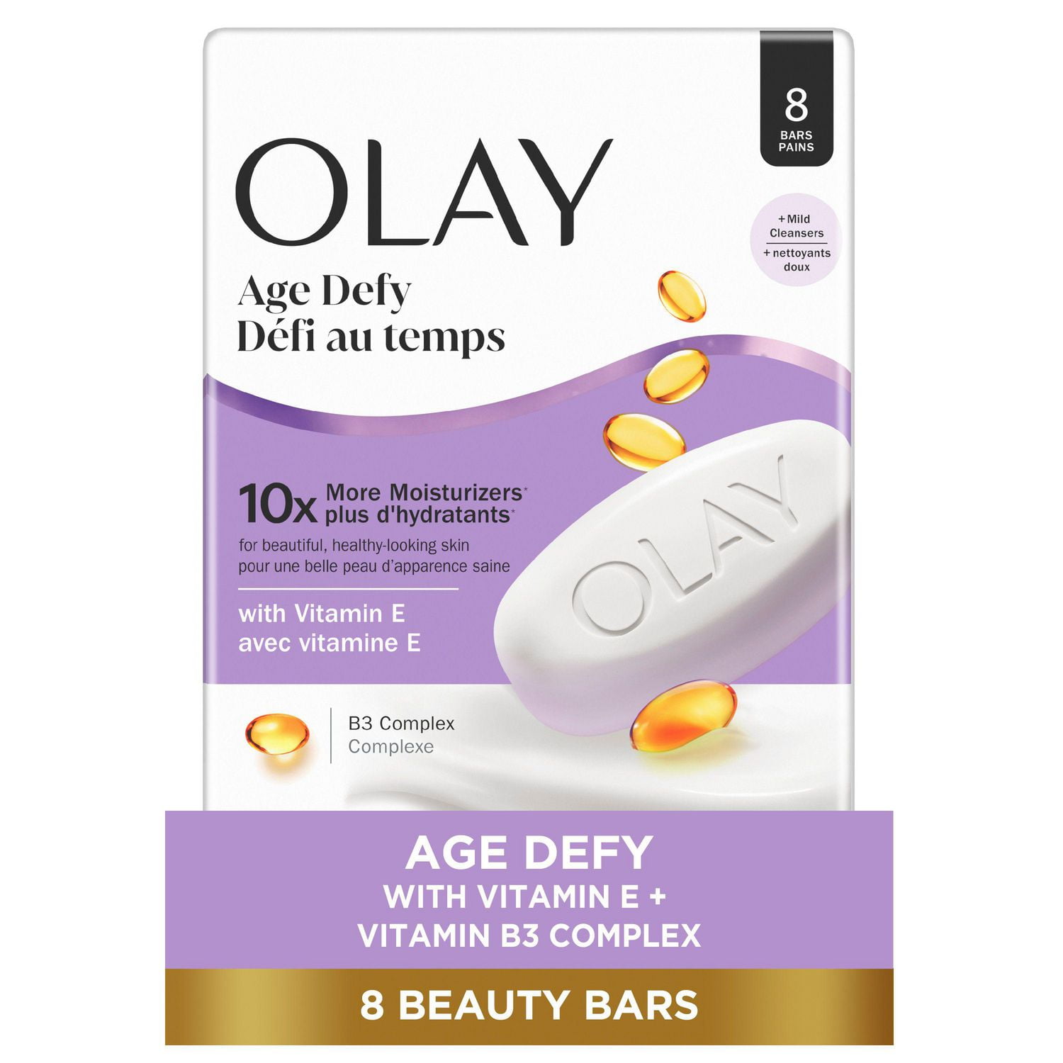 Olay Age Defying Bar Soap with Vitamin E and Vitamin B3 Complex Beauty ...