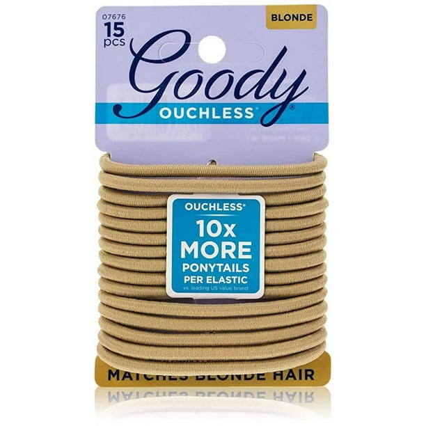 Goody Ouchless Blonde Hair Elastics - No Metal - 15Ct - Walmart.ca