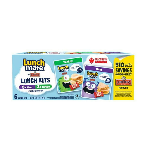 Lunchmate Stackers Ham & Turkey Lunch Kit Multipack, 90 g - Walmart.ca
