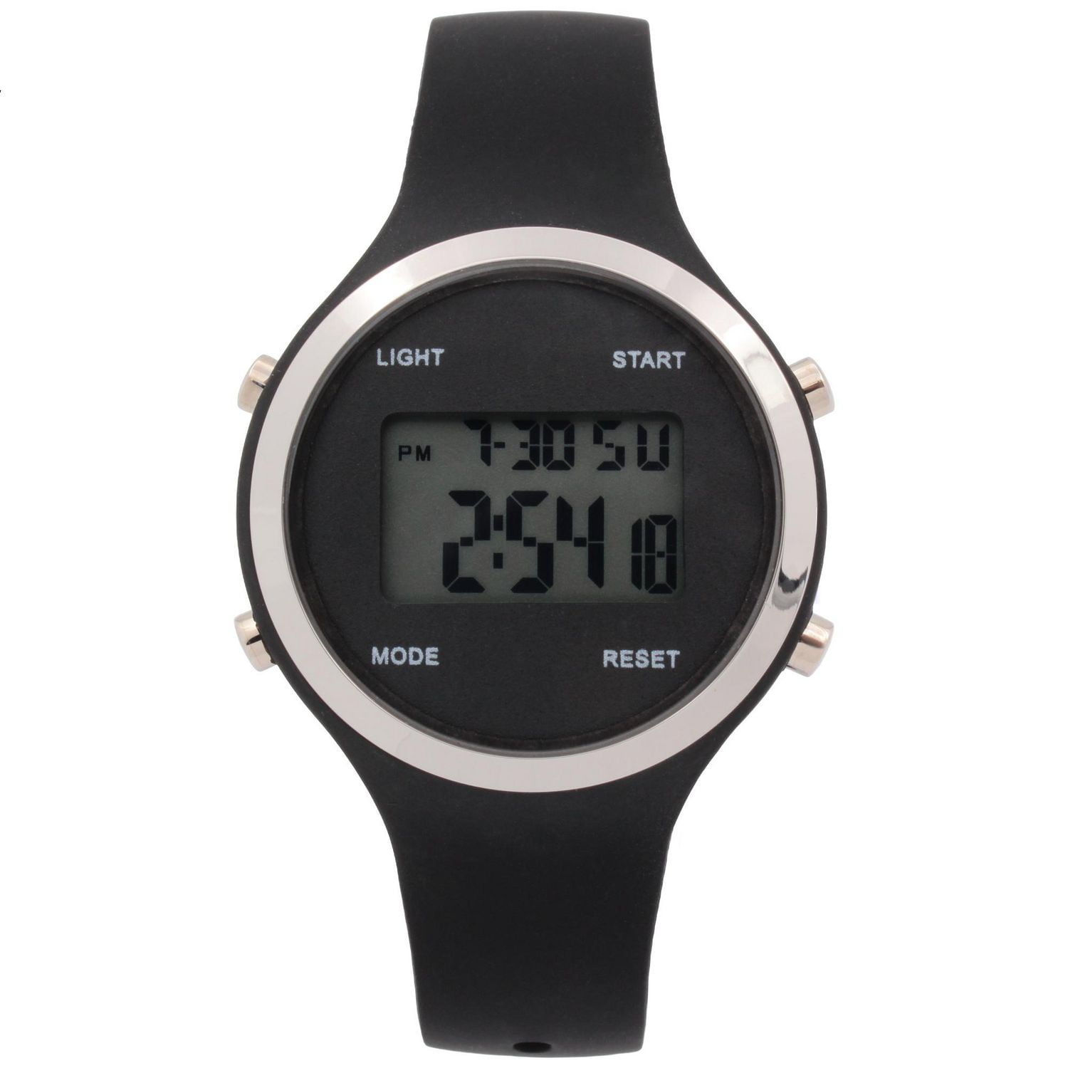 Click here for George Unisex Sleek Digital Watch - Black Silicone... prices