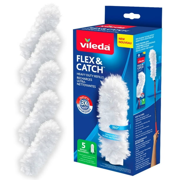 Vileda Flex & Catch Heavy Duty Duster Refills for Cleaning, multi ...