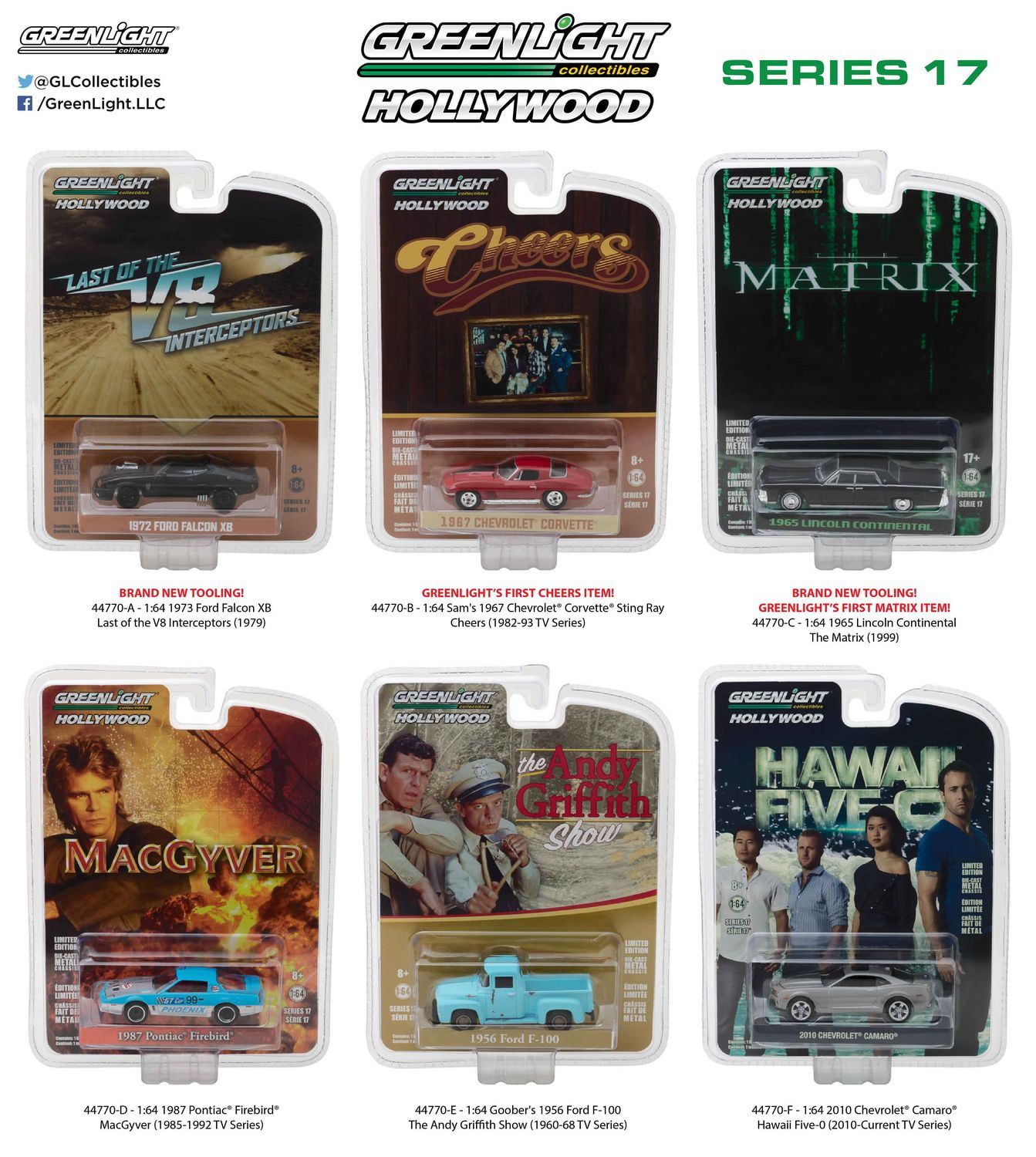 GreenLight 1:64 Hollywood Die-Cast Vehicles Series 17 | Walmart Canada