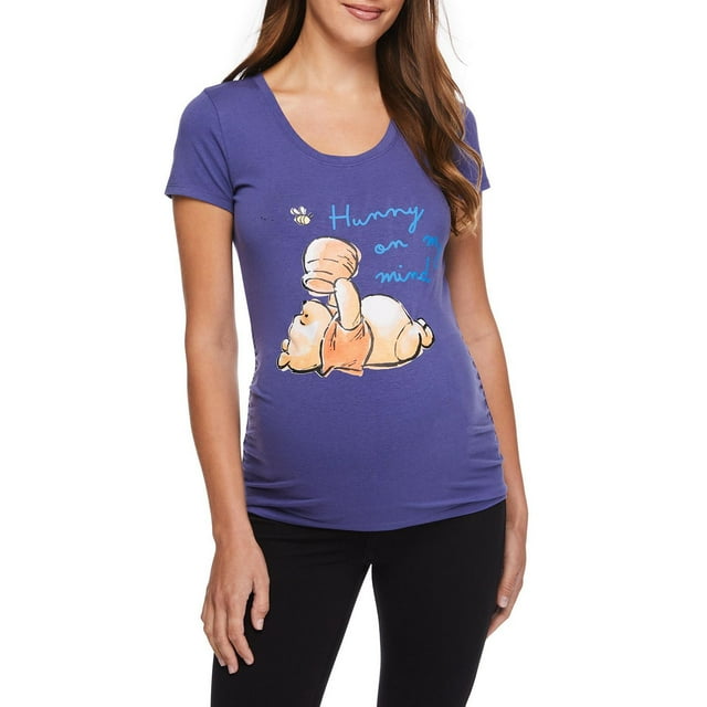 Disney Women's Maternity Winnie the Pooh Ruched Tee - Walmart.ca
