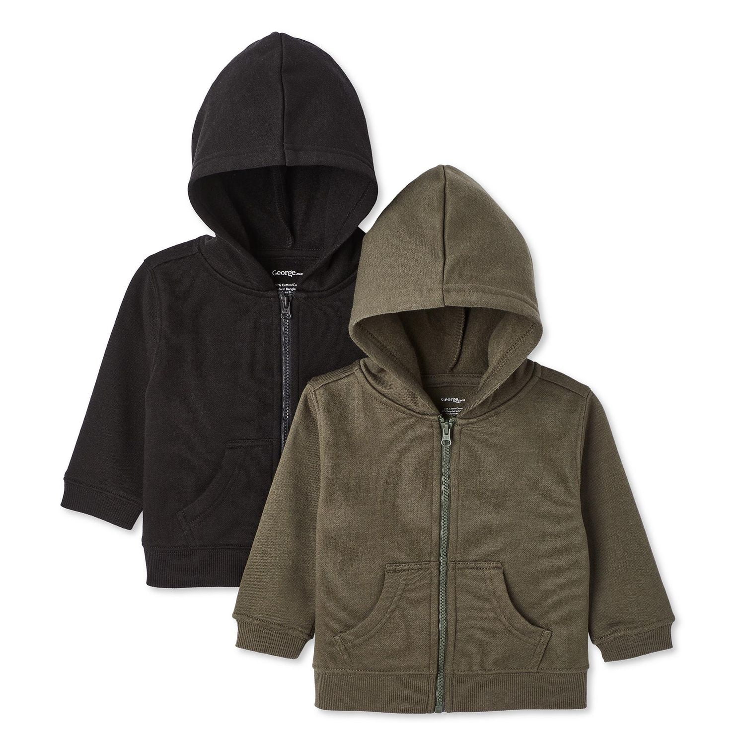 Click here for George Infants Gender Inclusive Full-Zip Hoodie 2-... prices